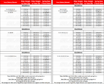 Shock Springs for Beta - Slavens Racing