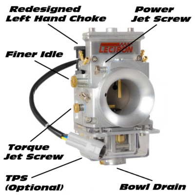 Slavens Mule Billetron Pro 38mm 2-Stroke Carburetors by Lectron