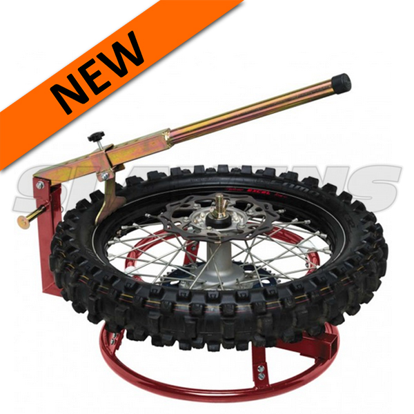 Bikemaster Tire change stand with bead breaker - a must-have tool